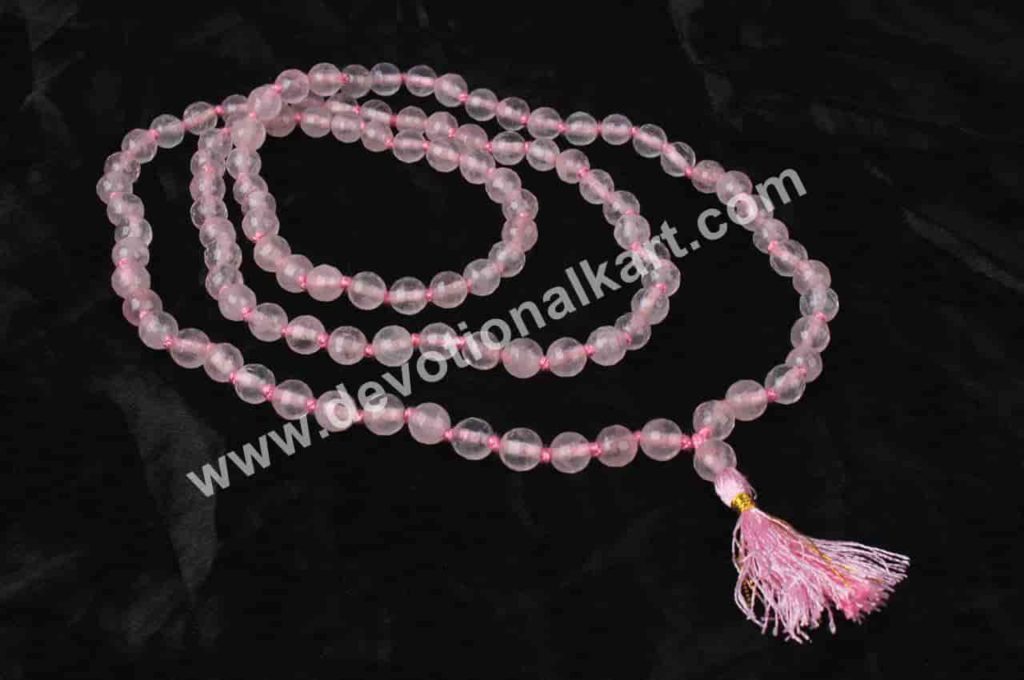 Original Rose Quartz Crystal Mala