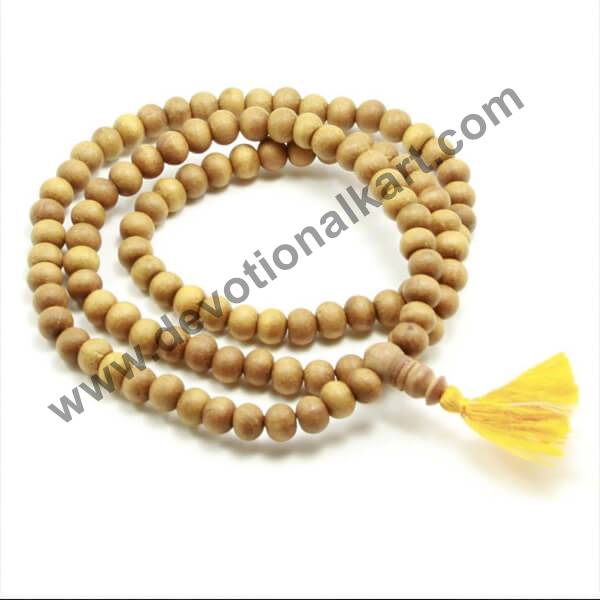 Buy Orignal White Chandan Mala l Sandalwood Rosary