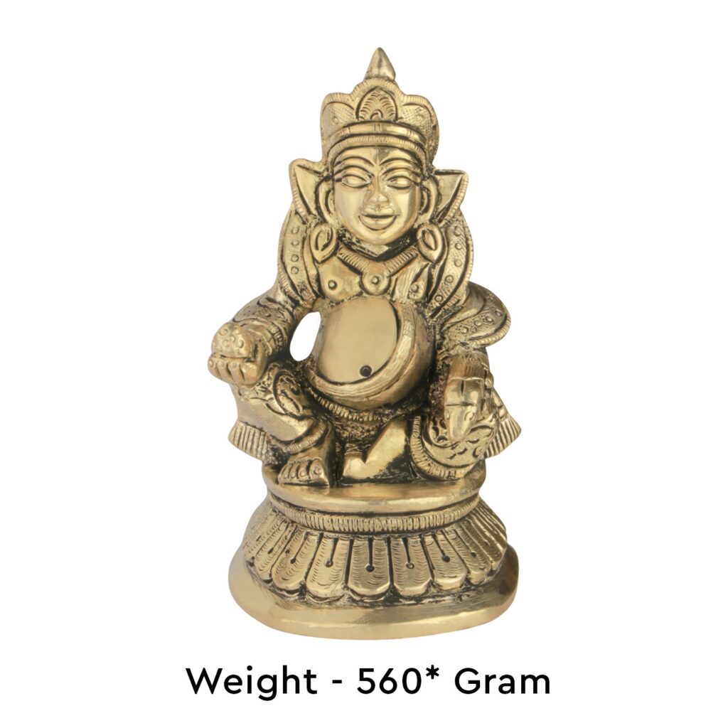 Brass Kuber Statue for Wealth and Prosperity l Size 12 CM