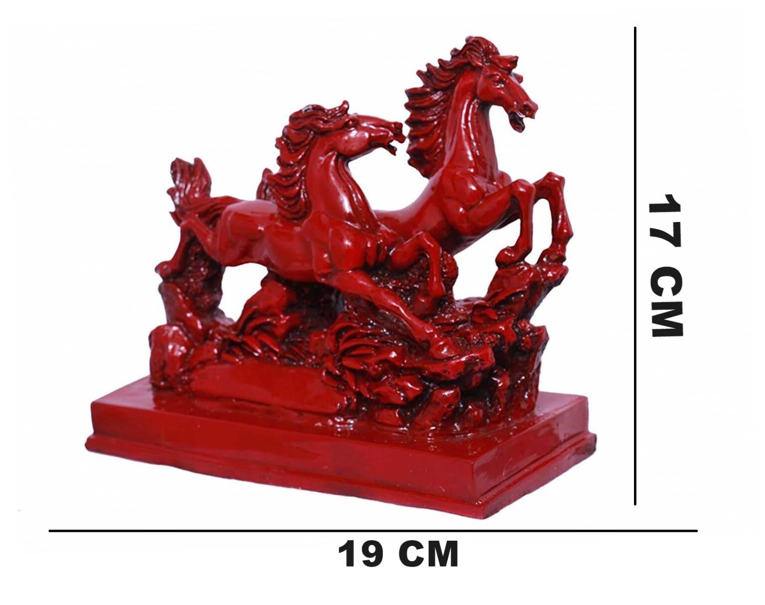 red running vastu horses pair