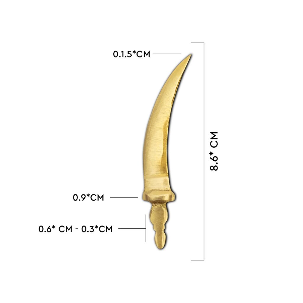 Pure Brass Sword / Talwar l Size 3 Inches l Lowest price
