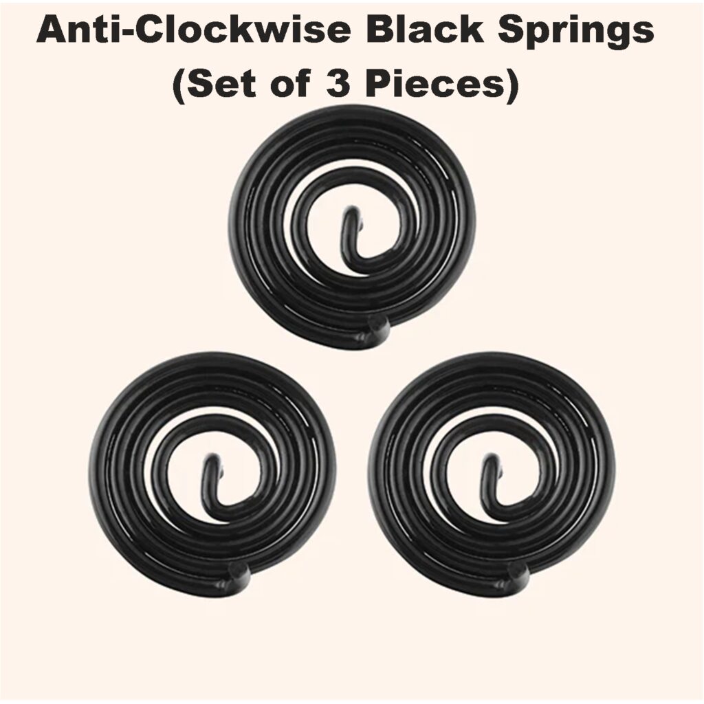 Vastu Black Anti Clockwise Springs - Best Quality