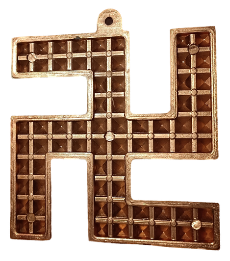 Buy Vastu Copper Swastik Pyramid - 4 Inches