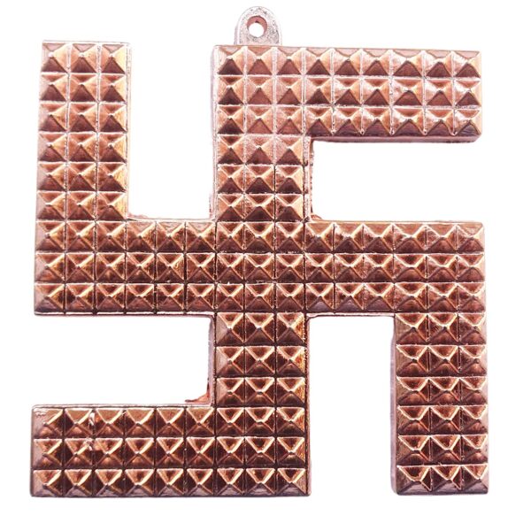 Buy Vastu Copper Swastik Pyramid - 4 Inches