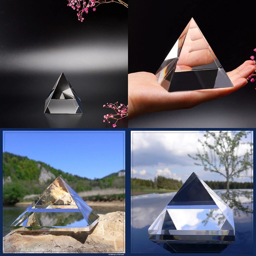 Buy Crystal Clear Pyramid / Prism for Vastu, Feng Shui