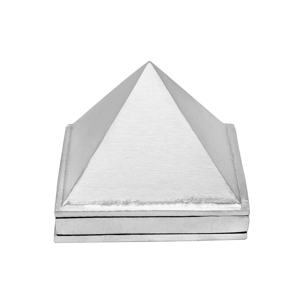 Vastu 3 Layer Aluminium Pyramid l Size 3 Inches l 219 Grams