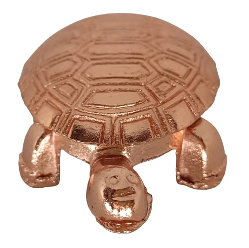 Copper Metal Tortoise with Plate for Wish Fulfillment, Good Luck and ...