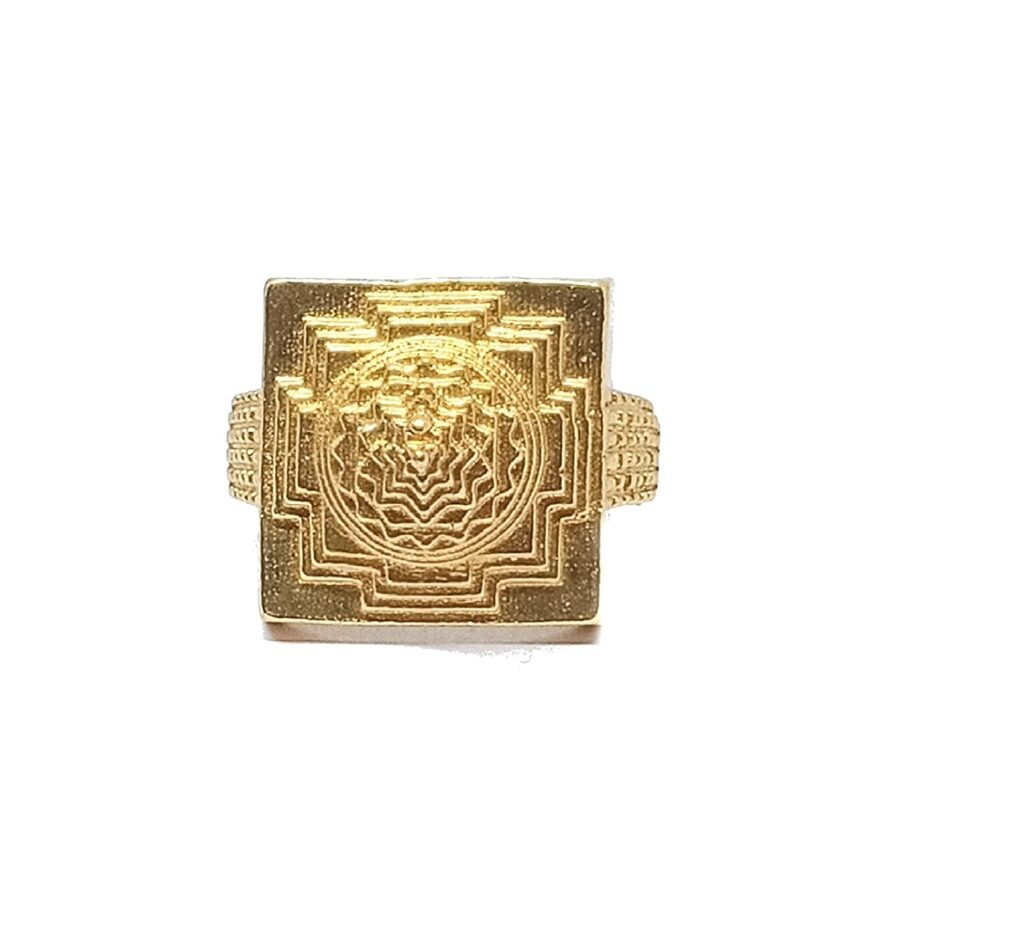 Buy Brass Meru Shri Yantra Ring - Unisex