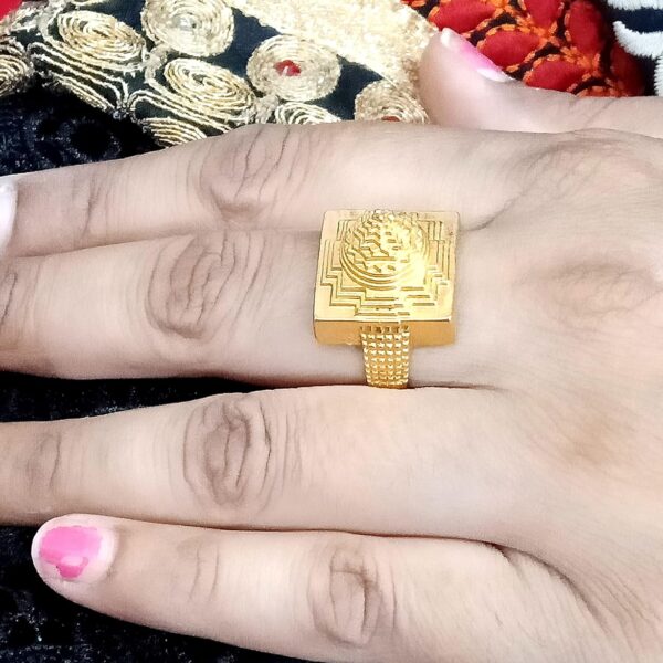 Buy Brass Meru Shri Yantra Ring - Unisex