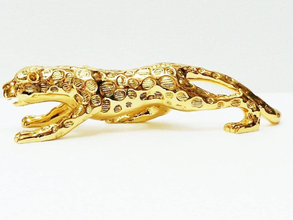 Buy Golden Jaguar Statue Showpiece for Vastu Remedies