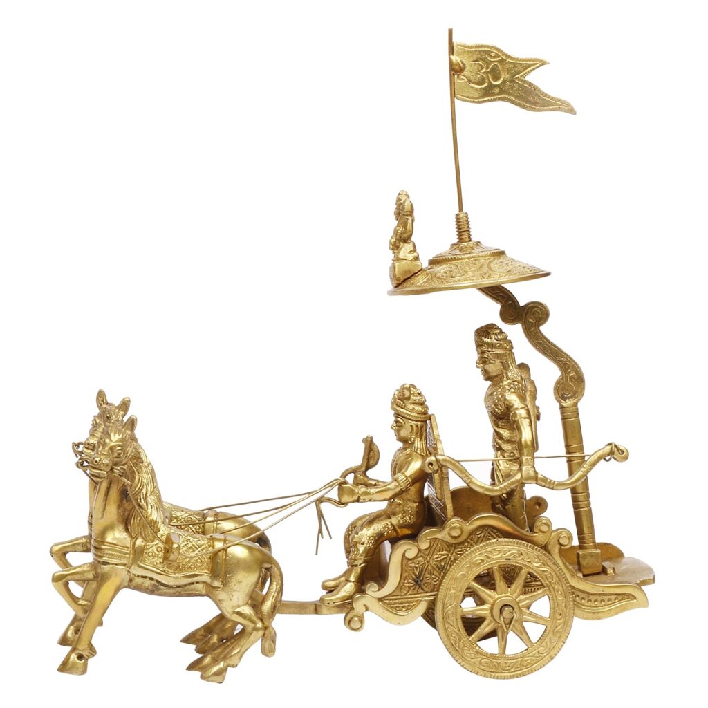 Buy Brass Mahabharat Rath / Mahabharat Chariot Showpiece