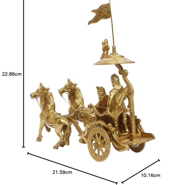 Buy Brass Mahabharat Rath / Mahabharat Chariot Showpiece