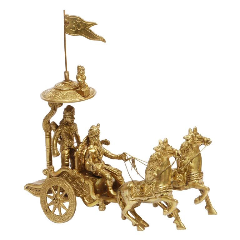 Buy Brass Mahabharat Rath / Mahabharat Chariot Showpiece