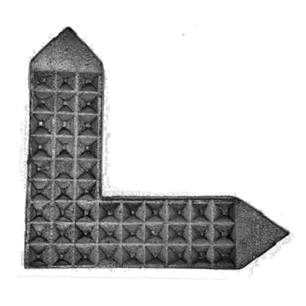 Vastu Lead Pyramid Corner Angle Strip l Size 3.5 Inches