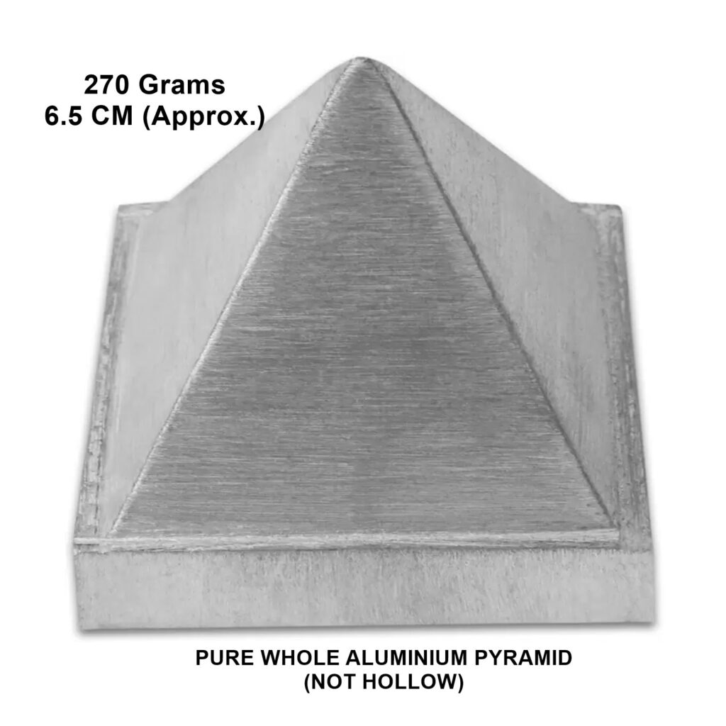 Pure Solid Aluminium Pyramid l Not Hollow l 270 Grams