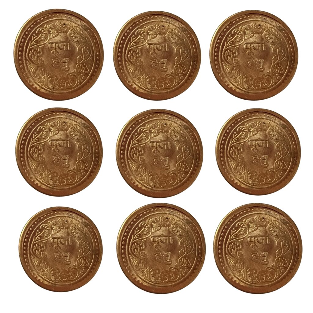 Copper Coins Without Hole for Lal Kitab Upay and Astrology