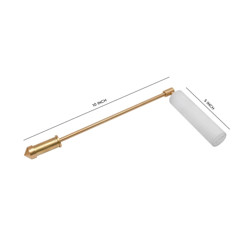 Brass Dowsing L Rod with PVC Handle + Dowsing Board + Pendulum