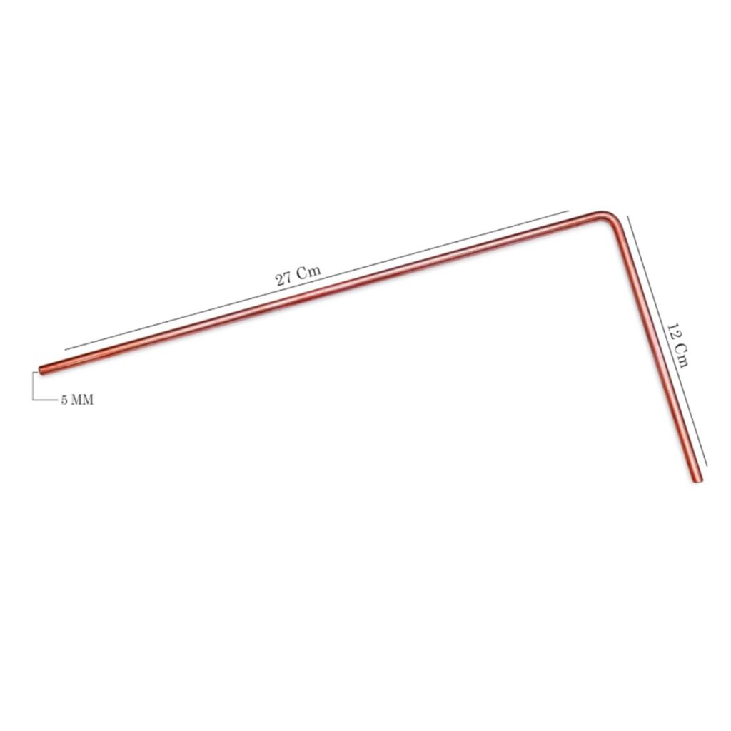 Copper Dowsing L Rod without Handle