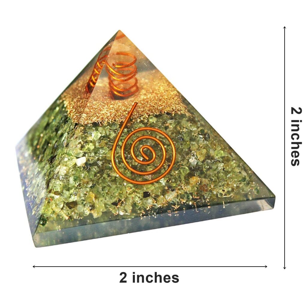 Orgone Peridot Pyramid to Cleanse and Balance Energies