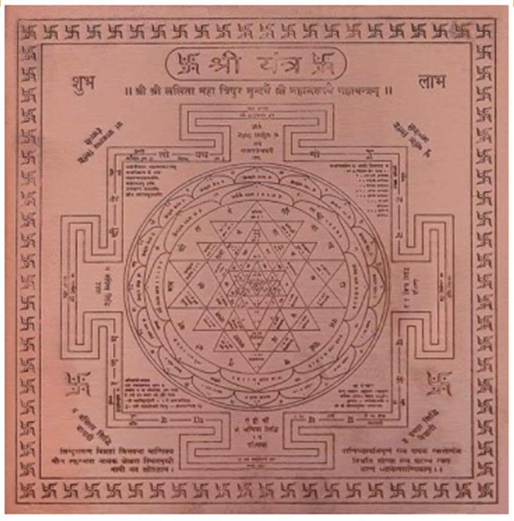 Copper Shri Yantra for Prosperity & Balance (Devotionalkart)