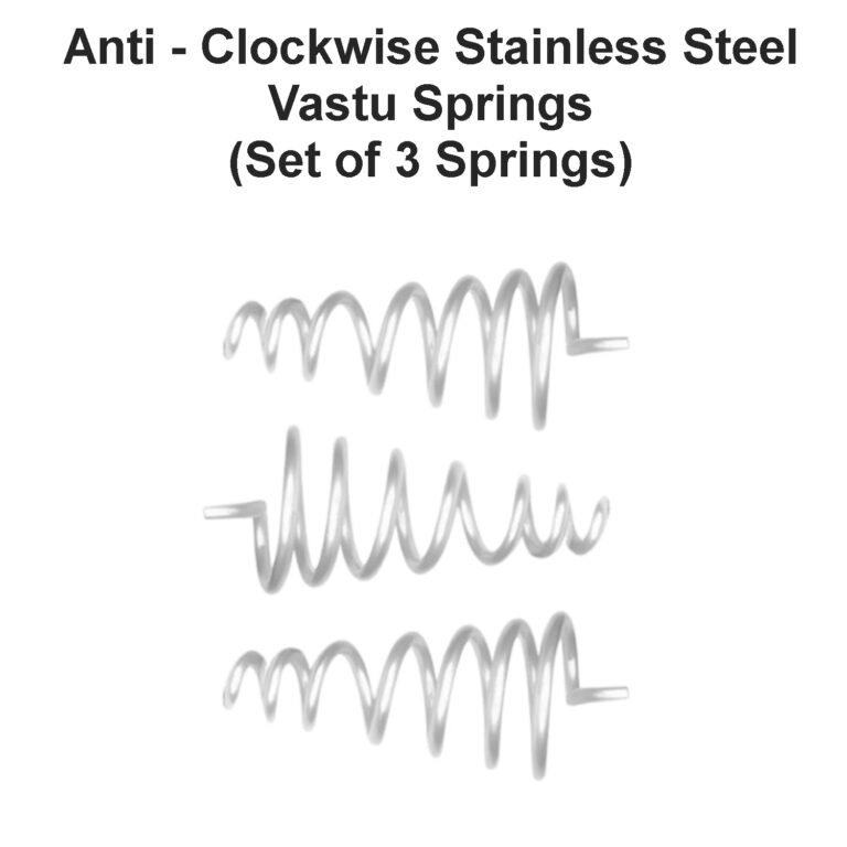Anti-Clockwise Stainless Steel Vastu Springs - Set of 3 Pieces